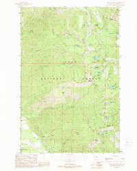 Map of Mount Headley, Sanders County, MT in 1988 | Pastmaps
